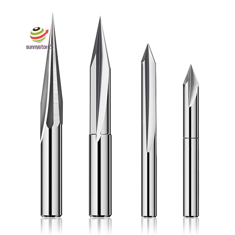 CNC Router Bits Set 1/4 Shank, Engraving Wood Carving Router Bit 6mm ...