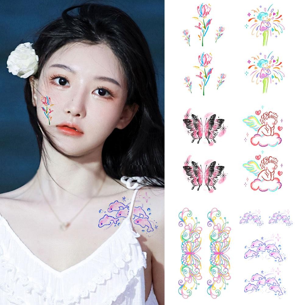 Butterfly Tattoo Sticker Waterproof Durable Simulation Sticker Cute ...