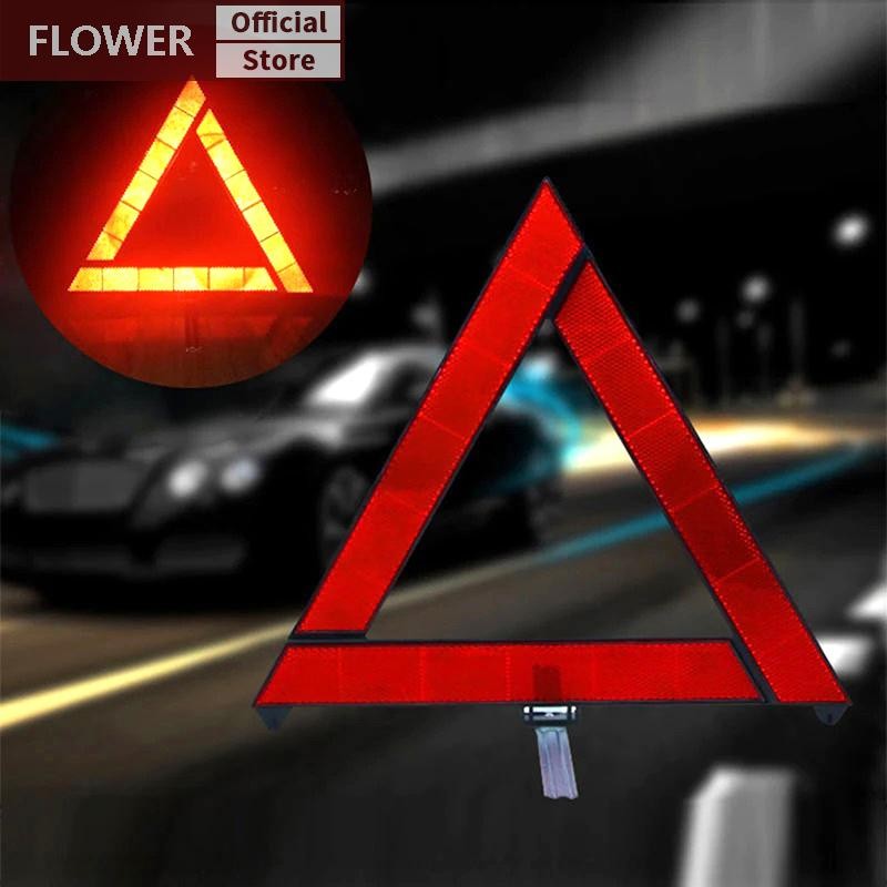 FOF Car Emergency Breakdown Warning Triangle Red Reflective Safety Car ...