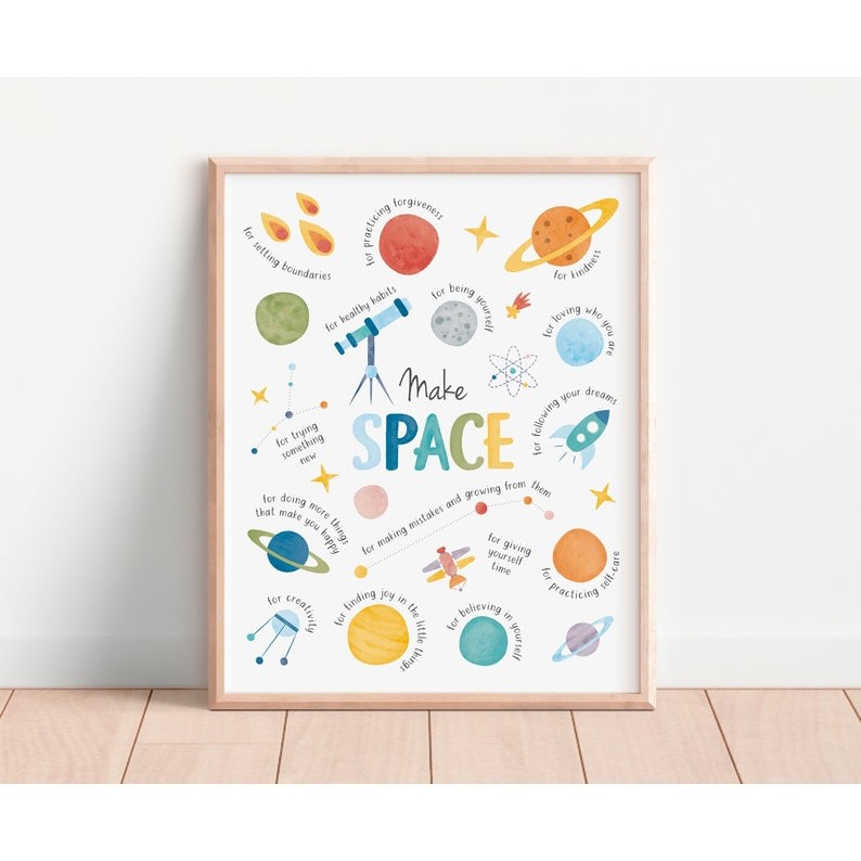 Make Space Therapy Office Decor School Counselor Positive Affirmations ...