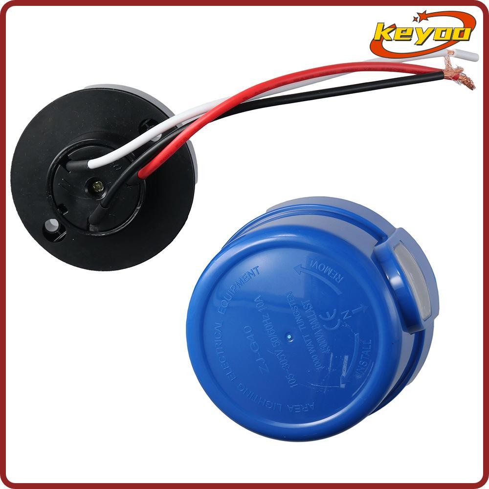 [KEYOO] Outdoor Light Control Switch, Plastic Blue LPlighting Photocell ...