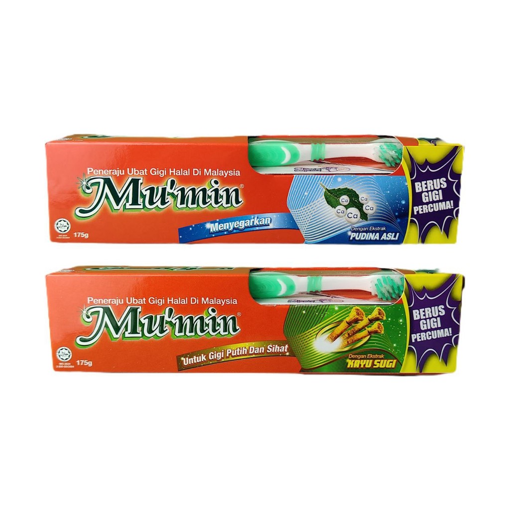 Mu'min Toothpaste 175g (Free Toothbrush) | Shopee Malaysia