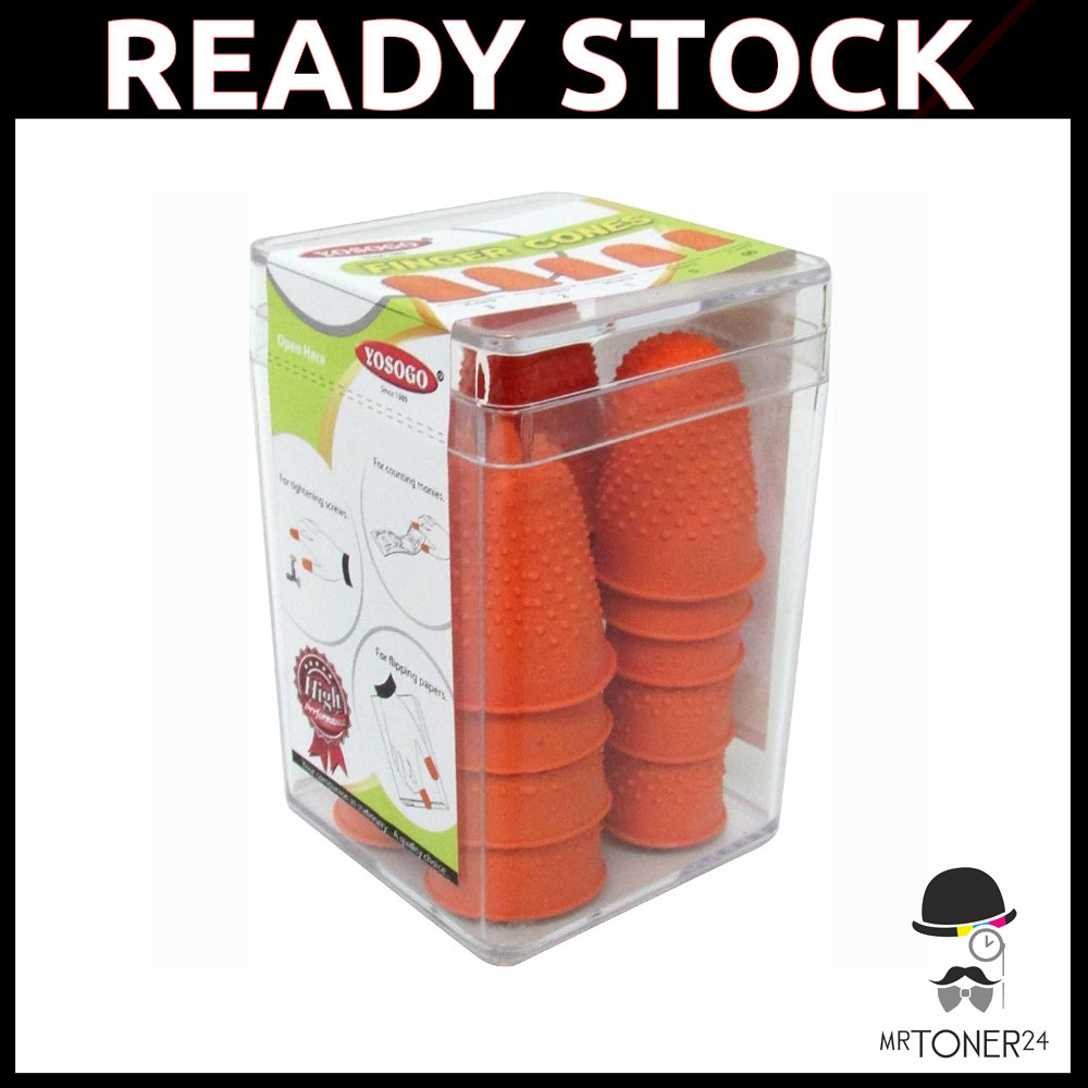(20Pcs/Box) Kon Jari / Sarung Jari Getah / Finger Cones Studded Rubber ...