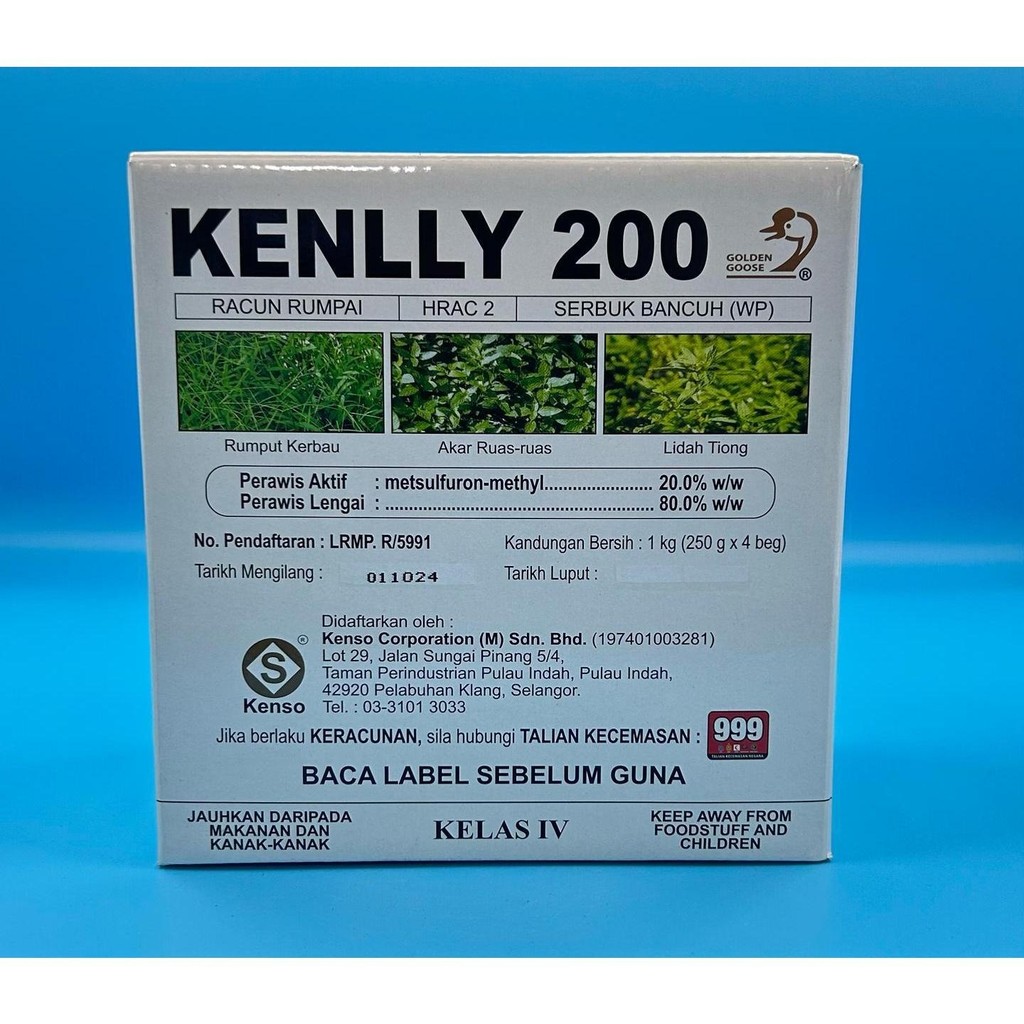 1kg Kenlly 200/kenso/tepung/mentsulforon-methyl/Rumput Kerbau/Akar Ruas ...