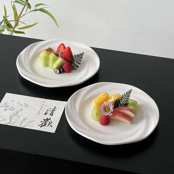desert tray dessert table display set Pinggan seramik warna pepejal ...