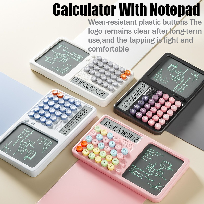 2-In-1 Colorful Fashion Real-person voice version calculator Writing ...