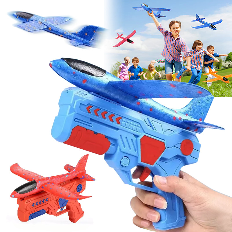 Aeroplane Toys Airplane Launcher Foam Plane Eject Flying Aircraft Toy ...