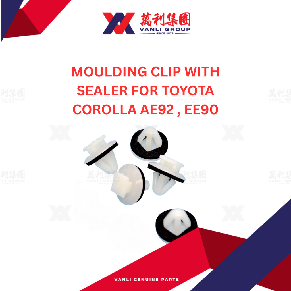 TOYOTA MOULDING CLIP WITH SEALER FOR TOYOTA COROLLA AE92 , EE90 - 62955 ...