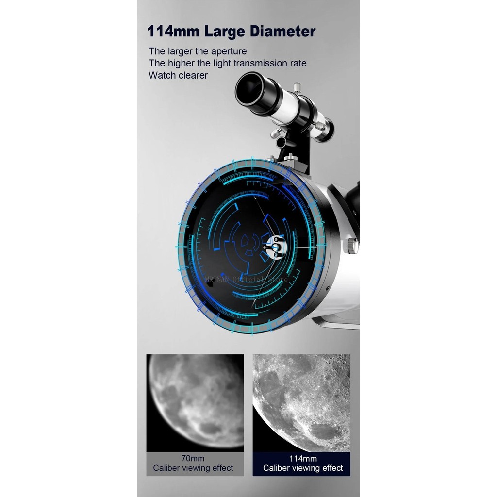 114mm Large Aperture Professional Astronomical Telescope 875X Time ...