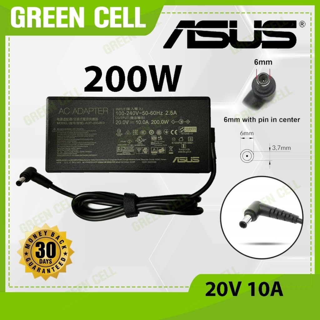 200W ASUS 20V 10A Laptop Charger For ROG Zephyrus G15 GA503 TUF Dash ...