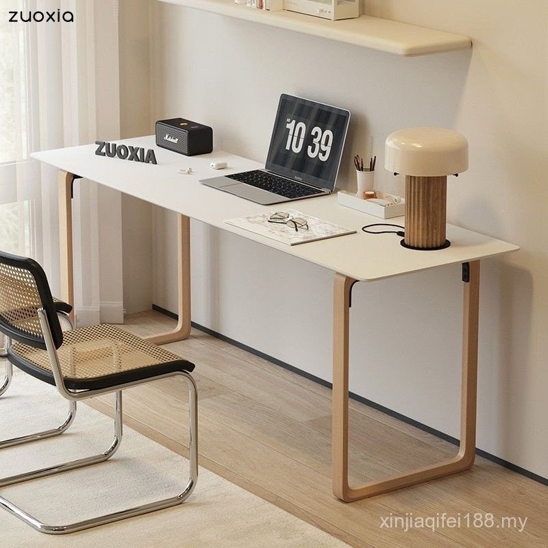 Solid Wood Desk Nordic Modern Long Computer Desk Home Desk Study Desk ...