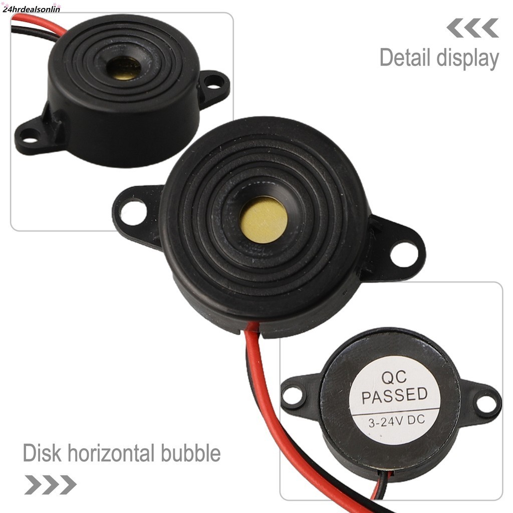 DC 3-24V Electronic Buzzer Small Enclosed Piezo Electric Beeper with ...