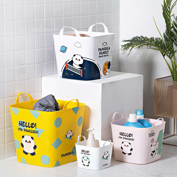 laundry basket with wheels laundry basket Kartun mainan kanak-kanak ...
