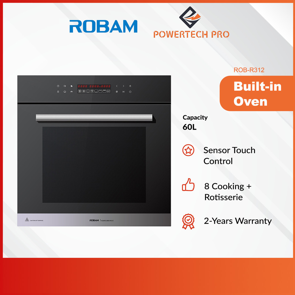 Robam Built-in Electric Oven (60L/2800W) with 8 Cooking Full LCD ...