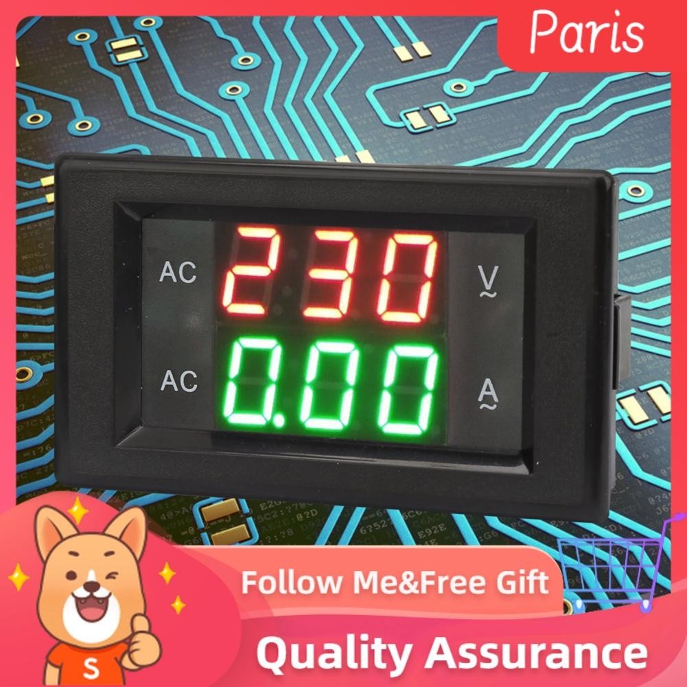 Superparis AC Voltmeter Simple Connection Double Display Highlight Safe ...