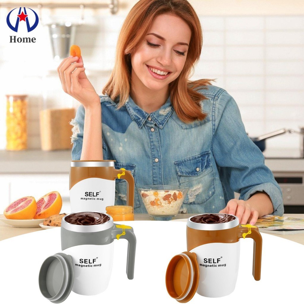 Electric Self Stirring Mug 400ml Rechargeable Automatic Mixing Mug with ...