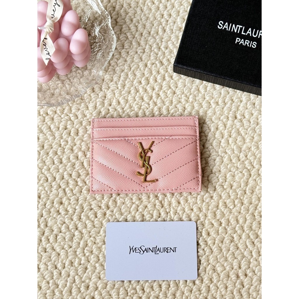 YSL Saint Laurent's new animal leather card bag for male and female ID ...