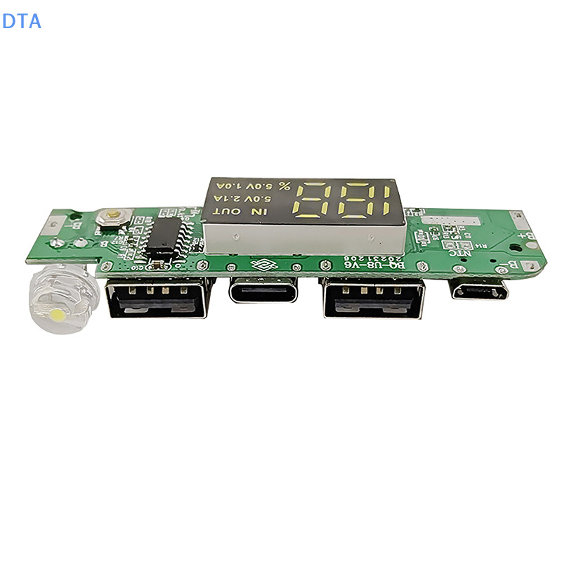 DTA 5V 2A Digital Display Dual USB Circuit Strip Module U8Mobile Power ...
