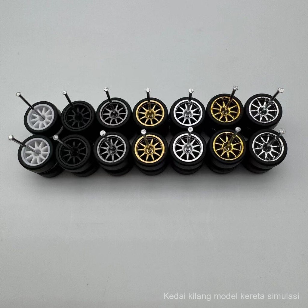 1:64 model kereta aloi, tayar roda yang diubah suai, penyaduran ...