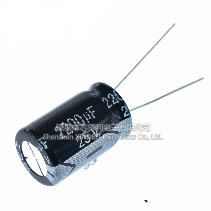 25v 2200UF In-Line Electrolytic Capacitor 13 * 21mm 2200UF 25V 13X20MM ...