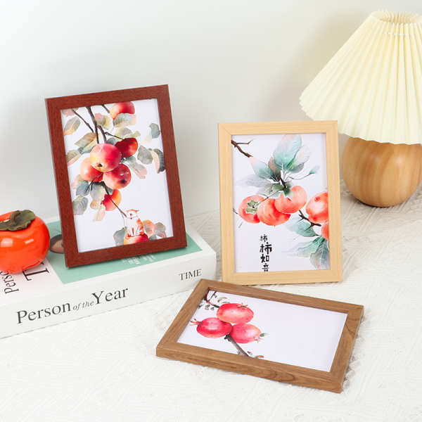 frame gambar besar frame gambar aesthetic Bingkai foto kayu ringkas, 7 ...