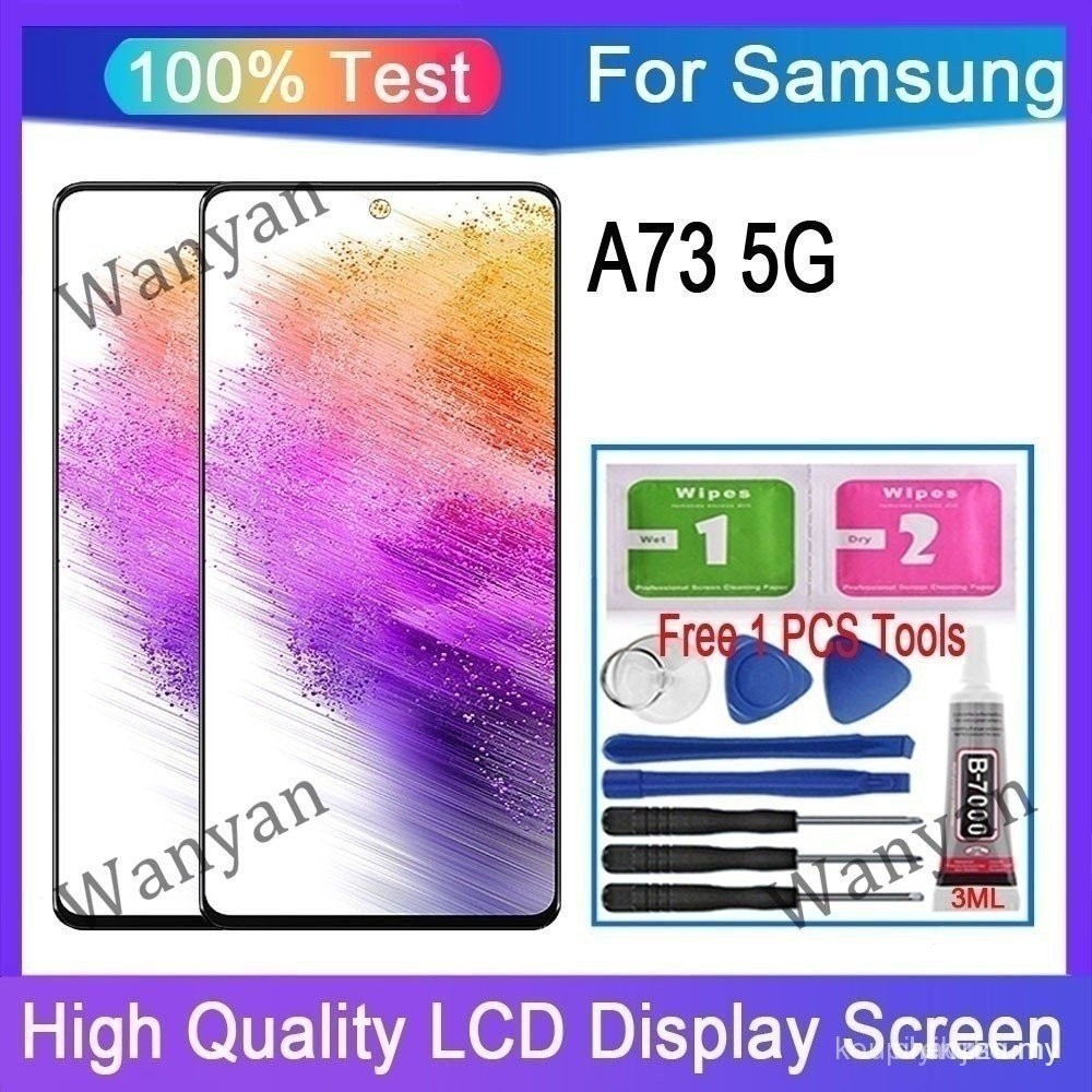 Original AMOLED Samsung Galaxy A73 5G LCD Display Touch Screen With ...