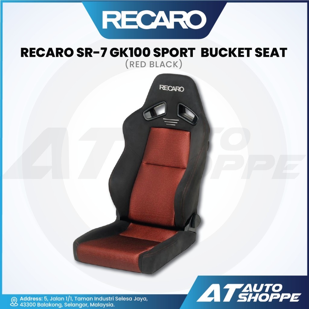 RECARO SR-7 GK100 Black/Red Racing Bucket Seat | Shopee Malaysia