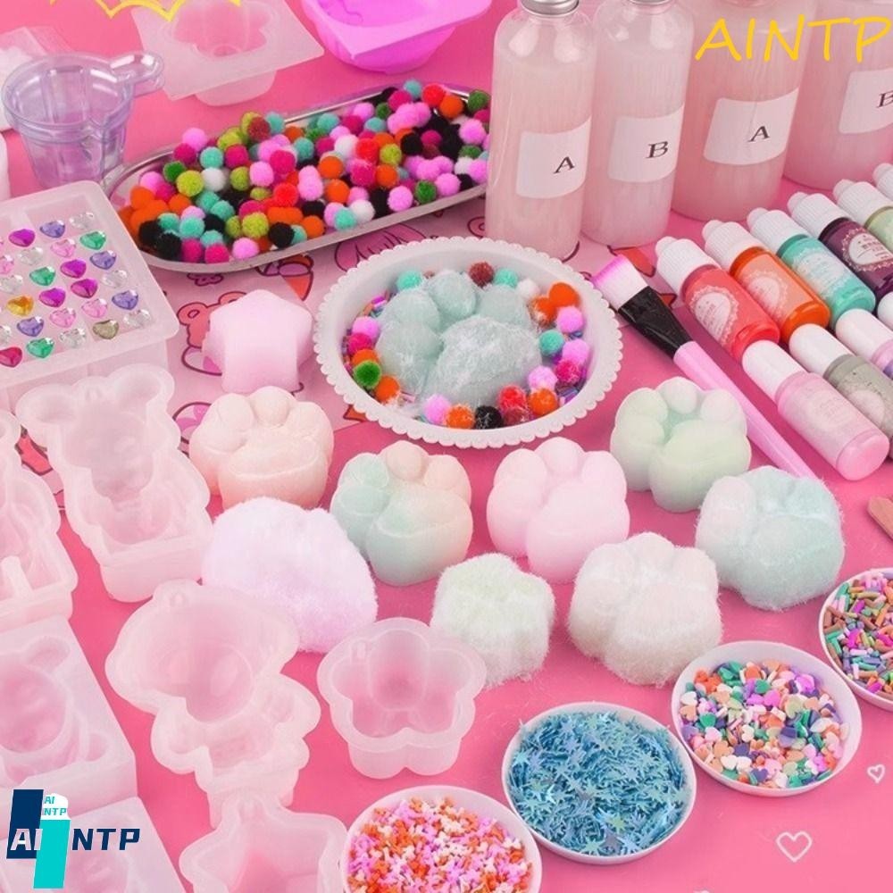 AINTP Cat Paw Mochi Material Pack, Cat Claw Blowable Bubble Pinching ...