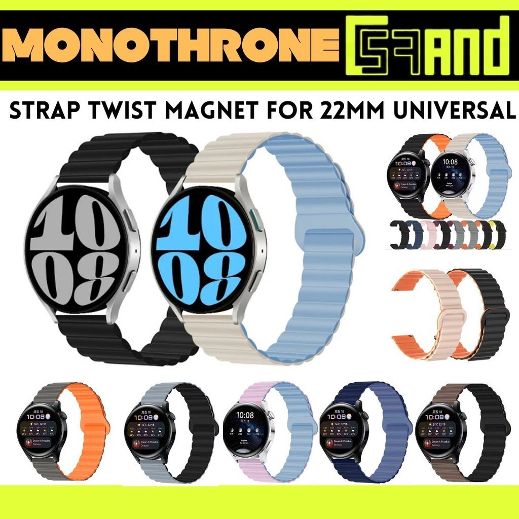 Watch Strap 22mm Smartwatch Universal Magnet Huawei GT4 GT Samsung ...