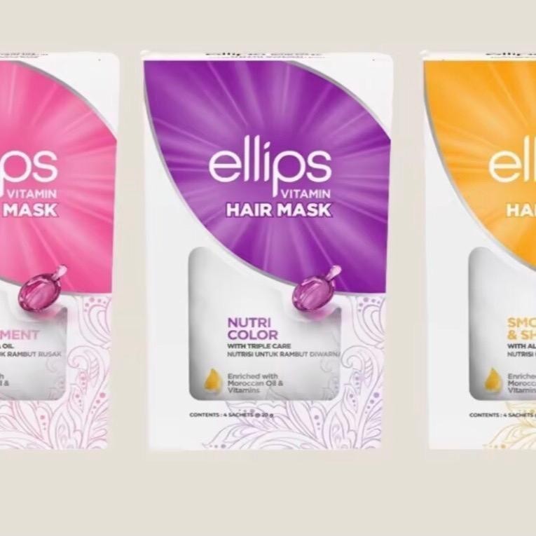 Ellips Hair Vitamin Mask Treatment Smooth Shiny Nutri Color Volume ...