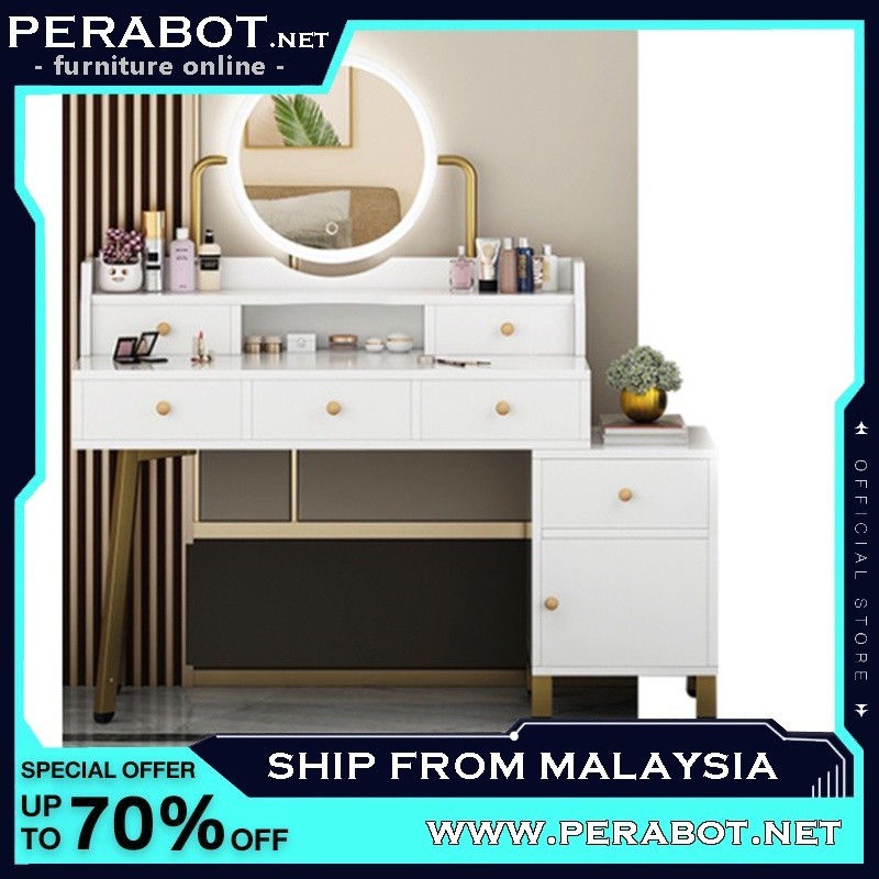 Set Meja Solek/Meja Solek/Kerusi Solek/Meja Cermin Bilik-Dressing Table ...