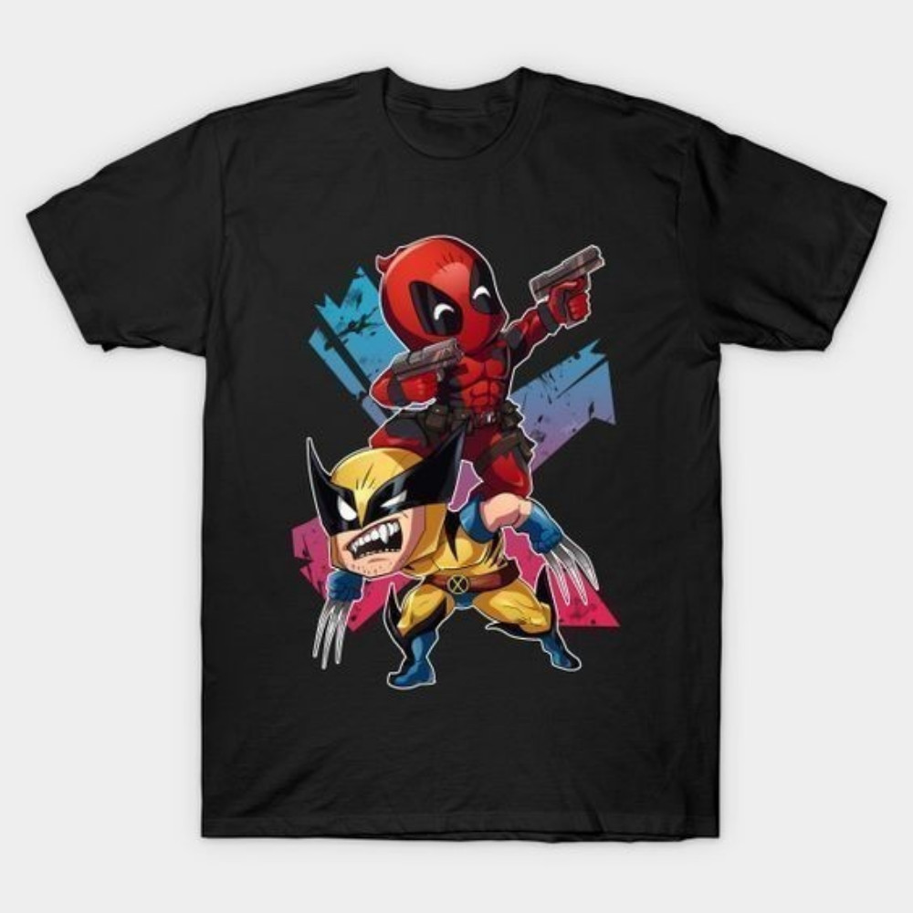 Baju Deadpool and Wolverine Merch T-shirt Deadpool 3 Comics Graphic Tee ...