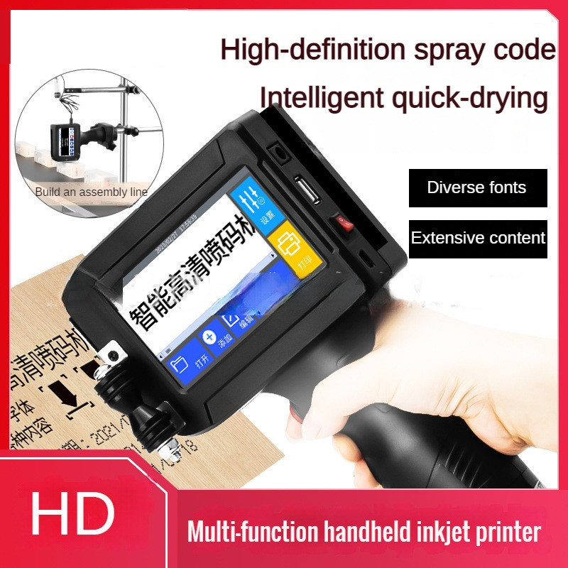 Intelligent Handheld Inkjet Printer Small Portable Production Date Logo ...