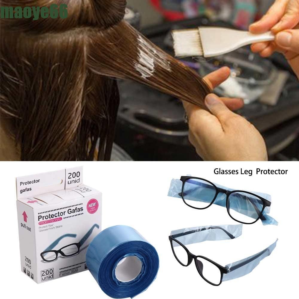 MAOYE Glasses Leg Cover Disposable Transparent Hair Dyeing Hair Styling ...