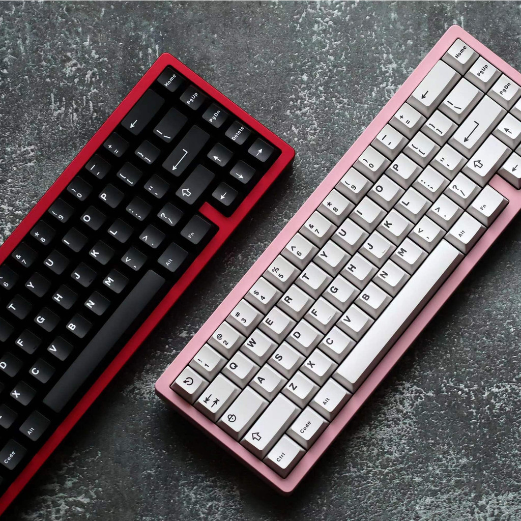 Mintcaps Minimalist BOW WOB Gray Toxic Illusion keycaps Double shot ...