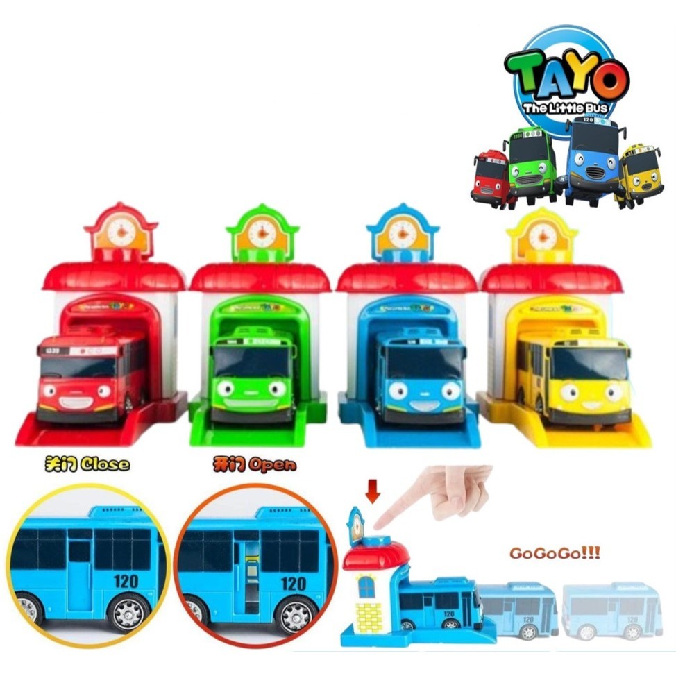 Ready Stock !! 4 in 1 Tayo Bus The Little Bus Model Children Toys Set ...