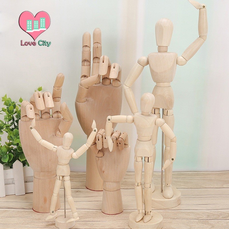Art ornaments wooden doll model ornaments human body model joints human ...