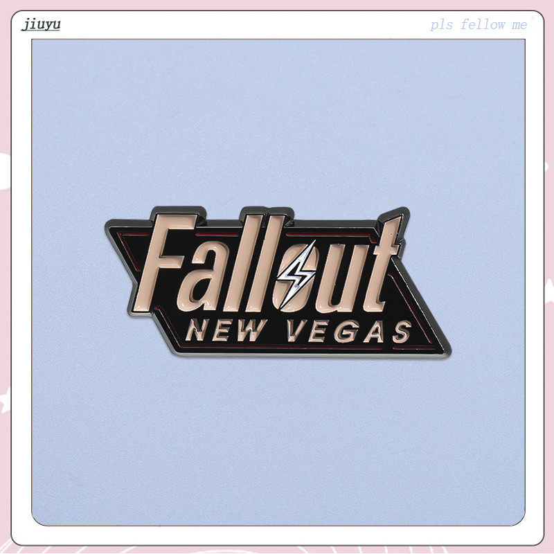 Fallout New Vegas Pin Brooch Creative Quotes Text Sign Metal Brooch ...