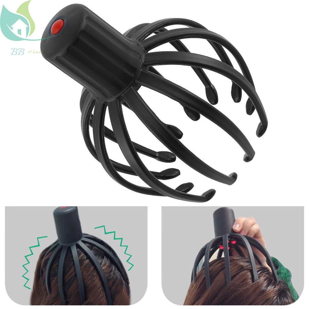 Octopus Claw Scalp Massager 12-Claw 3 Vibration Modes Electric Scalp ...
