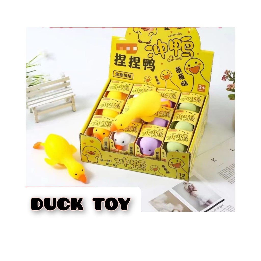 1 PCS STRESS RELIEVE SQUEEZING DUCK TOY / DUCK SQUISHY TOY / STRESS ...