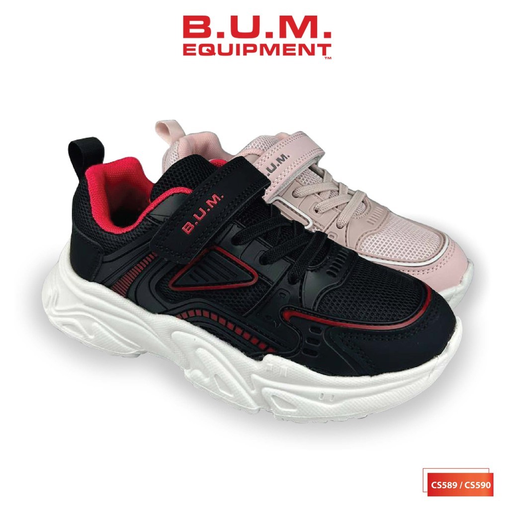 BUM Equipment Kid's Shoe CS589/CS590 Black/Pink - Kasut Kanak-Kanak ...