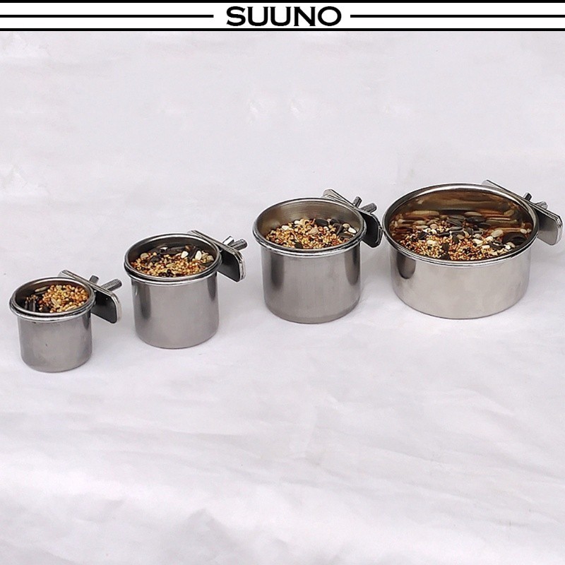 Pet Birds Hanging Cage Bowl Dish Cup Anti-turnover Feeding Food ...