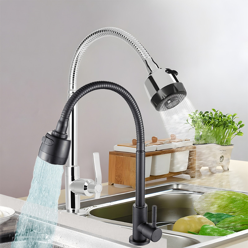 720° Rotation Sink Faucets 304 Stainless Steel Kitchen Home Rotation ...