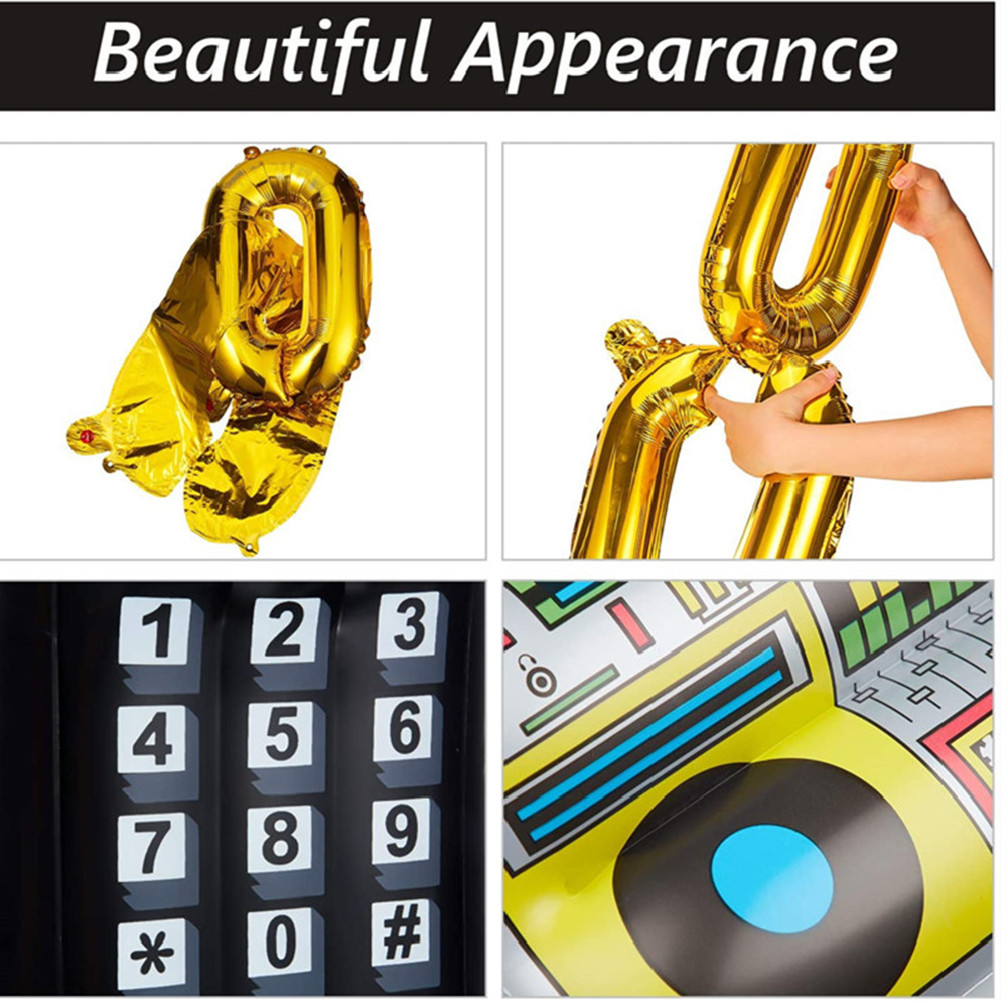 OCE! FE# Inflatable Radio Mobile Phone Chains 80s 90s Hip Hop Themed ...