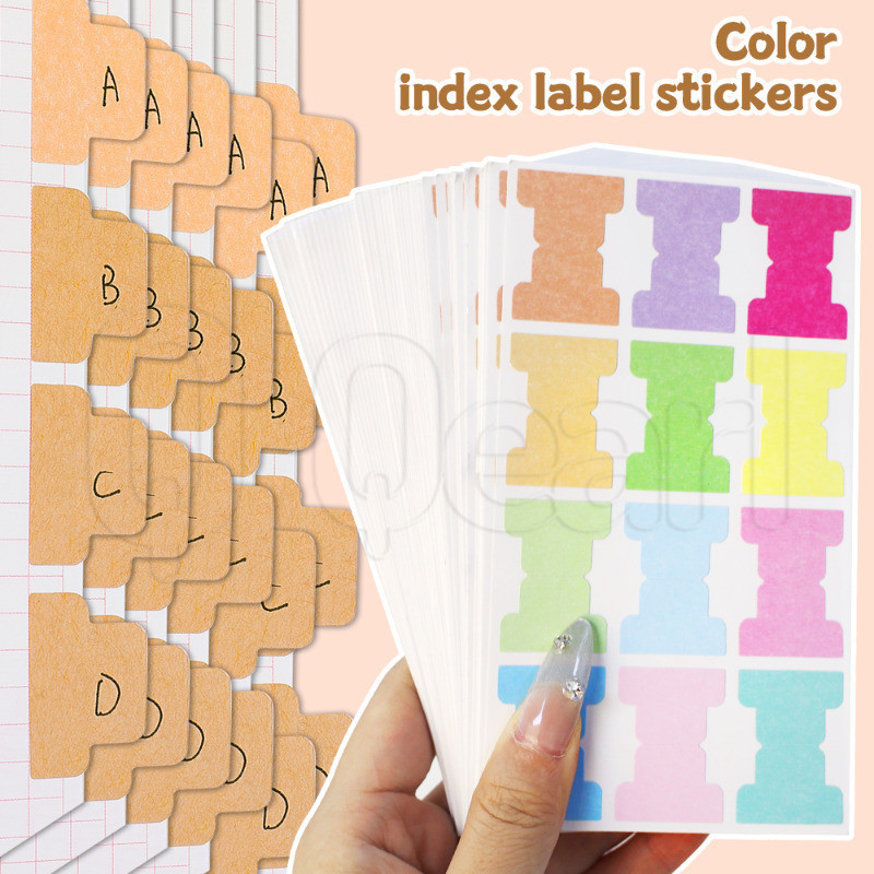 10 Sheets Colorful Index Stickers - DIY Page Marking Stickers - Student ...