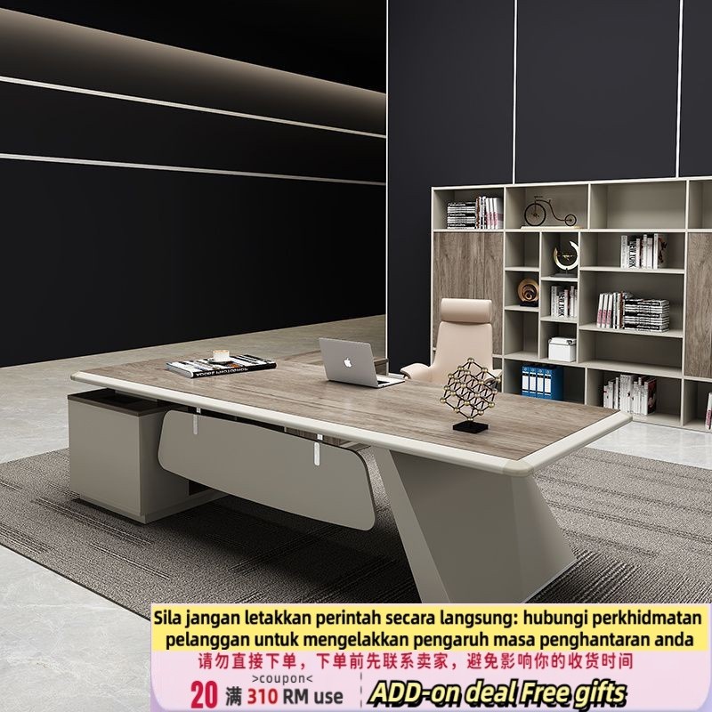 Get 6% coupon+gift】Office Desk New Boss Desk Office Desk for Boss ...