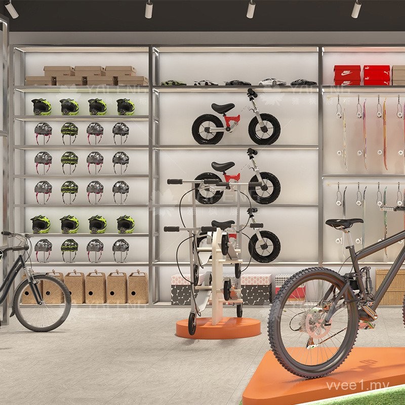 Iron Art lakuer basikal rak paparan Mountain Basikal Double rak barang ...