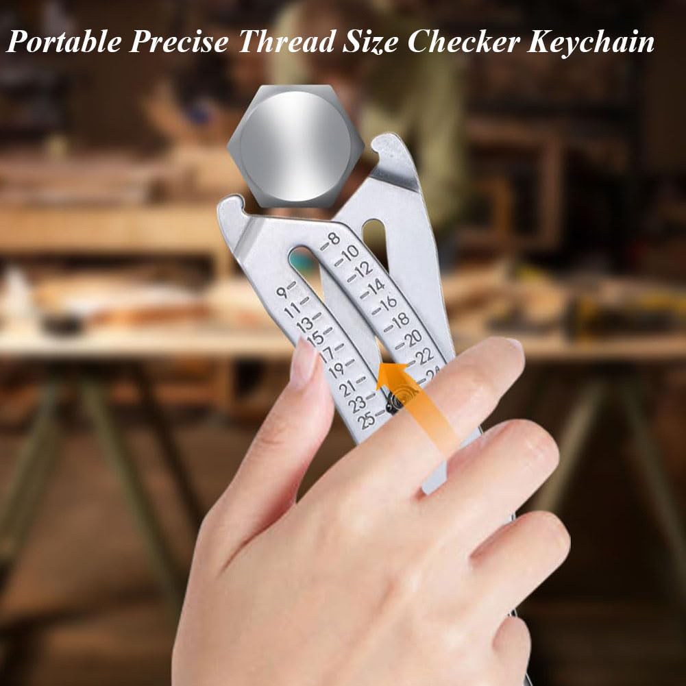 Nut and Bolt Thread Checker Inch and Metric Nut and Bolt Thread Gauge ...