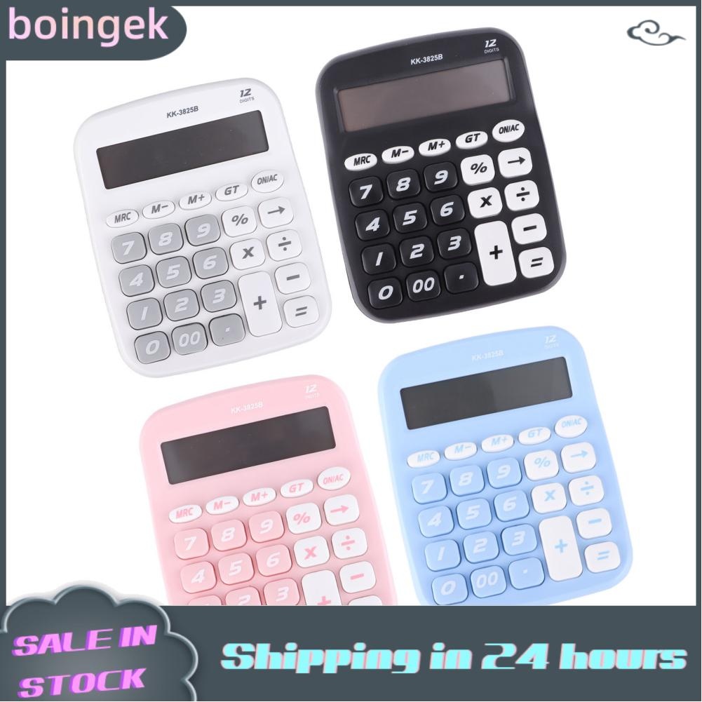 Boingek Electronic Calculator Compact Battery Powered Clear Screen for ...