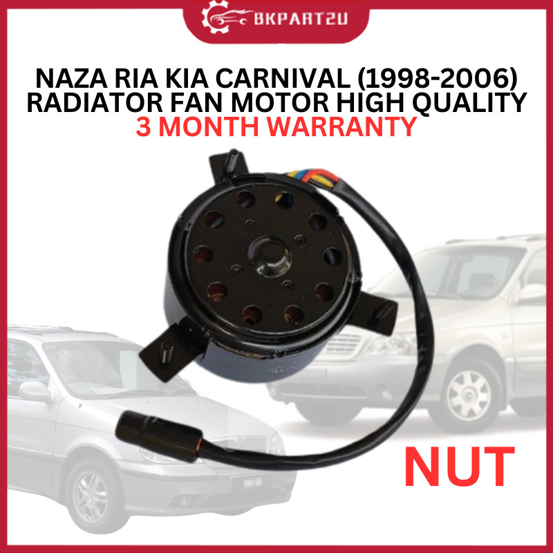 NAZA RIA KIA CARNIVAL (1998-2006) RADIATOR FAN MOTOR SASUKI HIGH QUALITY 3 MONTH WARRANTY ...